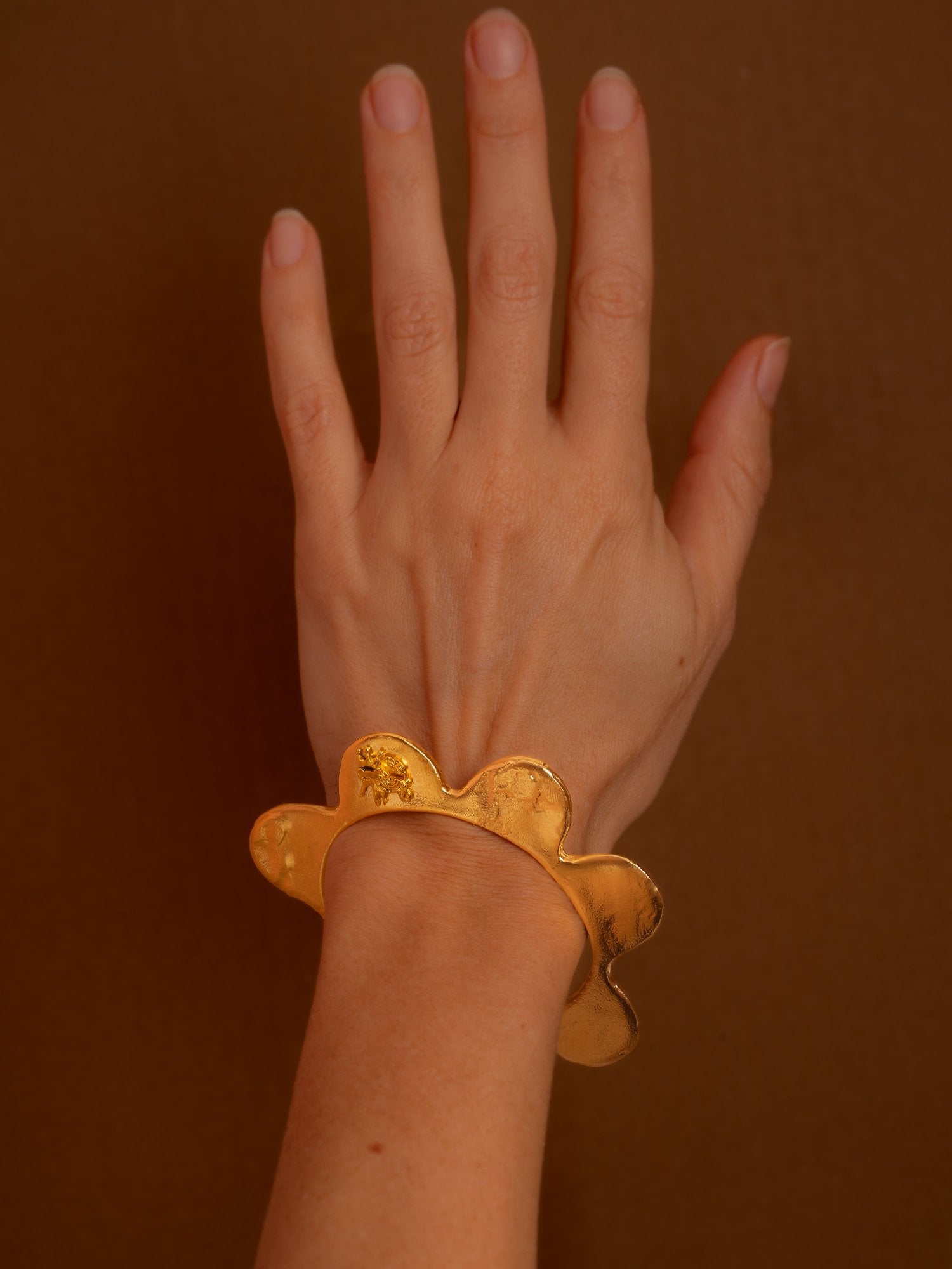 The Clown Cuff - Harlequin Circus Creole Scallop Bangle